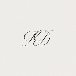 K and D Initials Wedding Monogram • Couple Monogram for Wedding ...