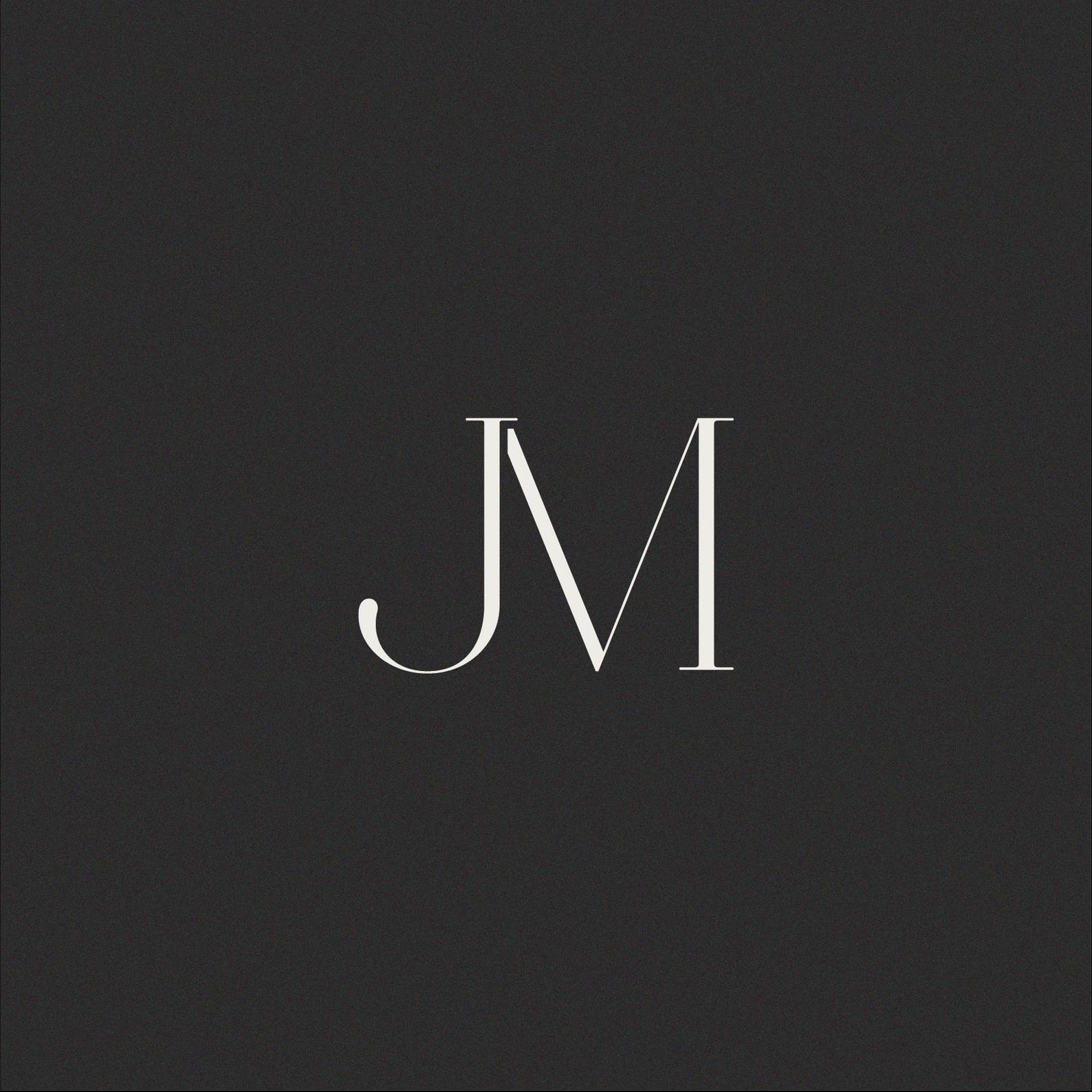 J&M Initials Wedding Monogram Logo (digital Download) - Etsy