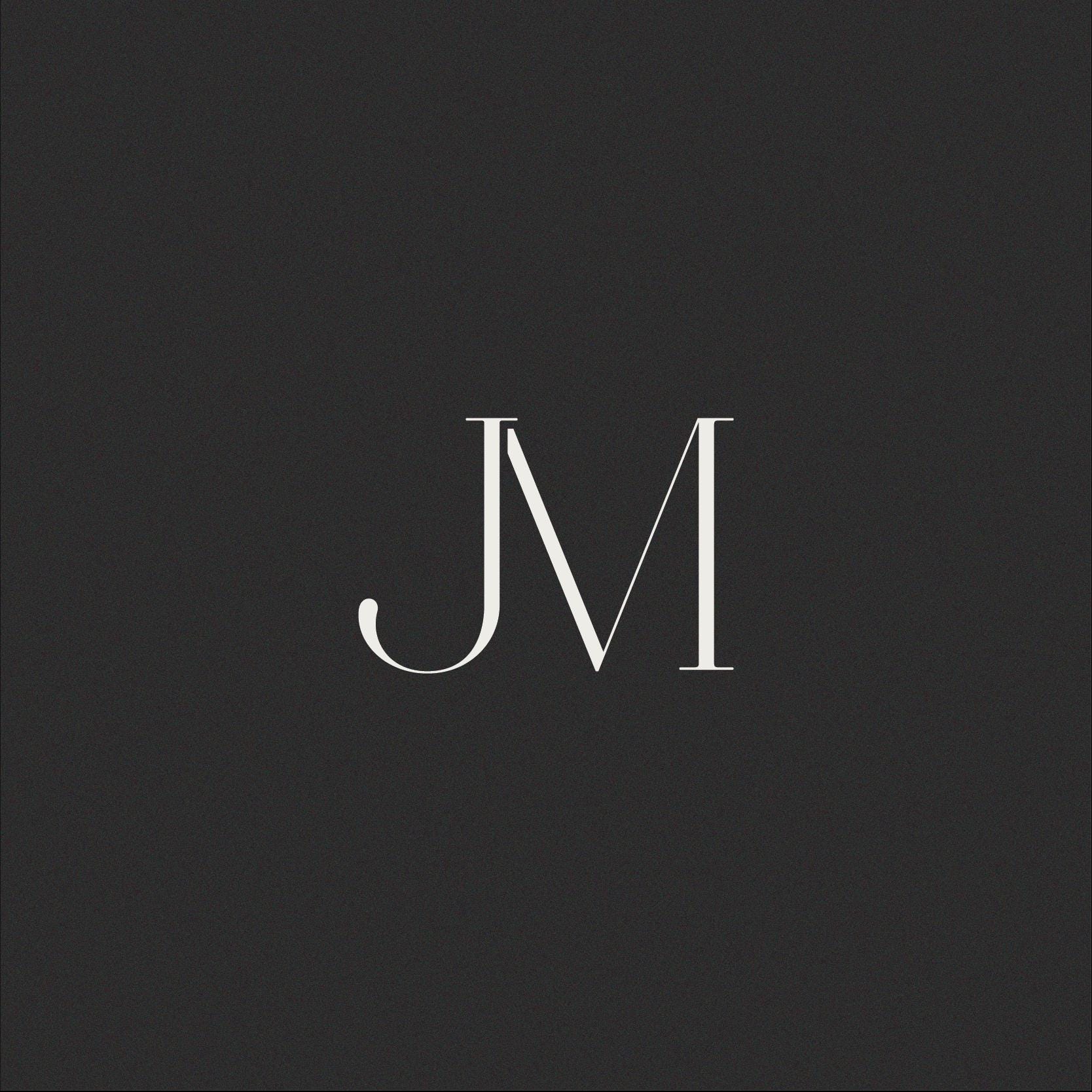 J&M Initials Wedding Monogram Logo (digital Download) - Etsy