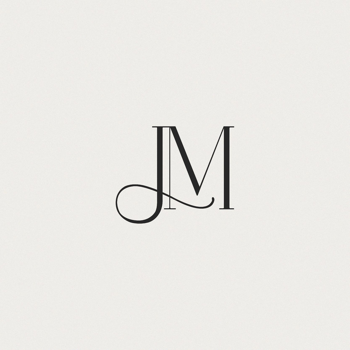 J&M Initials Wedding Monogram Logo (digital Download) - Etsy
