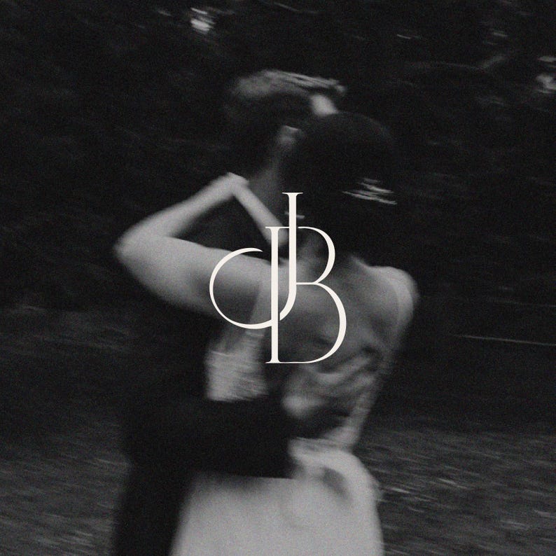 J and B Initials Wedding Monogram • Couple Monogram for Wedding ...