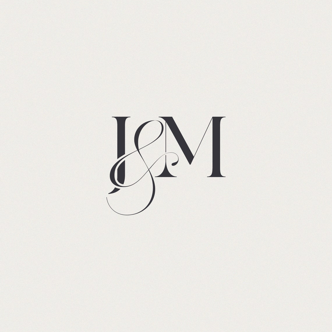 J and M Initials Wedding Monogram • Couple Monogram for Wedding ...