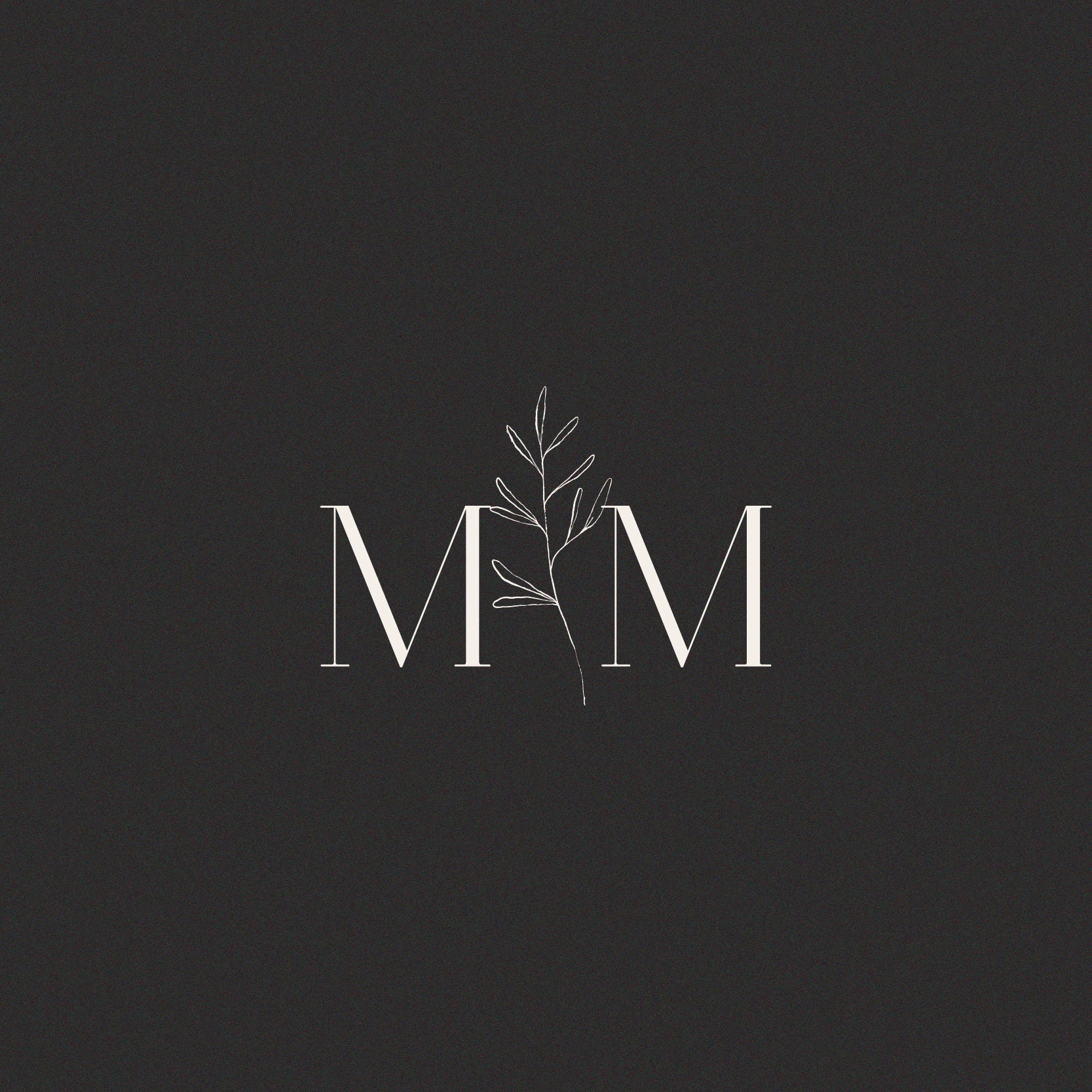 Wedding Monogram | Custom Initials, Digital Download (M & M) - Etsy