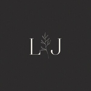 L and J Initials Wedding Monogram • Couple Monogram for Wedding ...