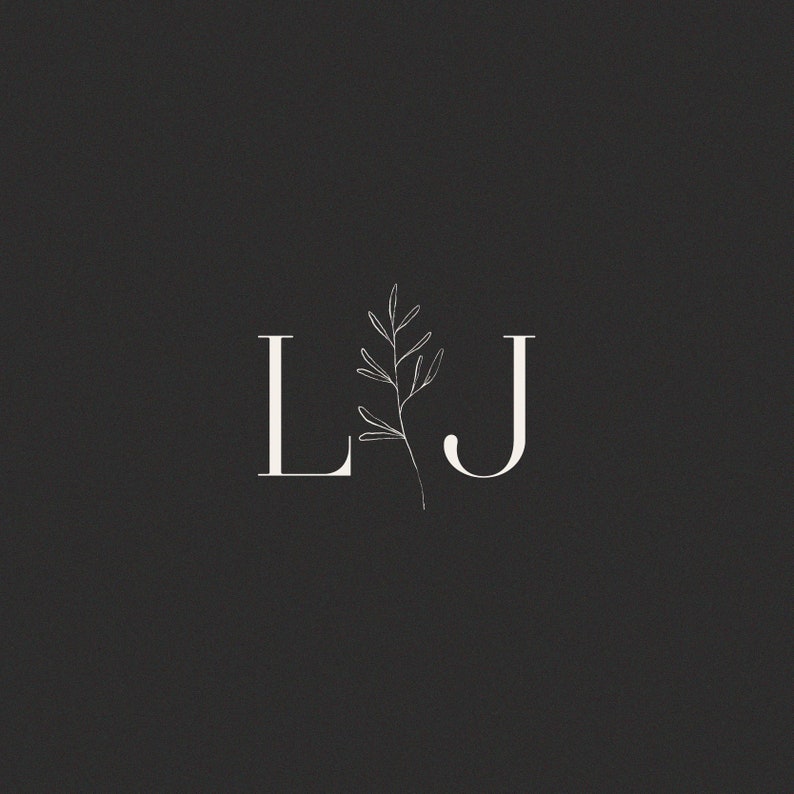 L and J Initials Wedding Monogram • Couple Monogram for Wedding ...