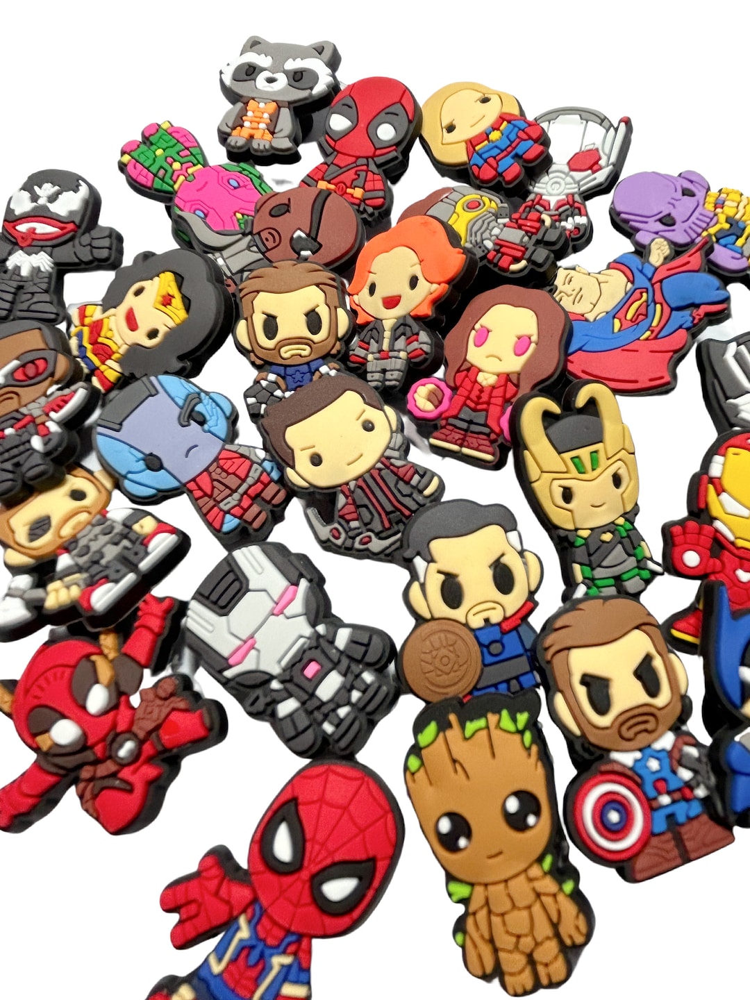 Superhero/marvel Inspired Croc Charms Bundles - Etsy
