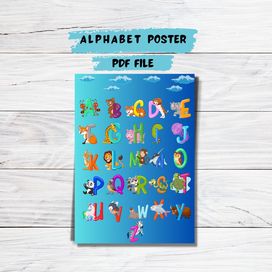 Animal Flash Cards * Printable Pdf File * Toys Preschool *26 Pdf ...