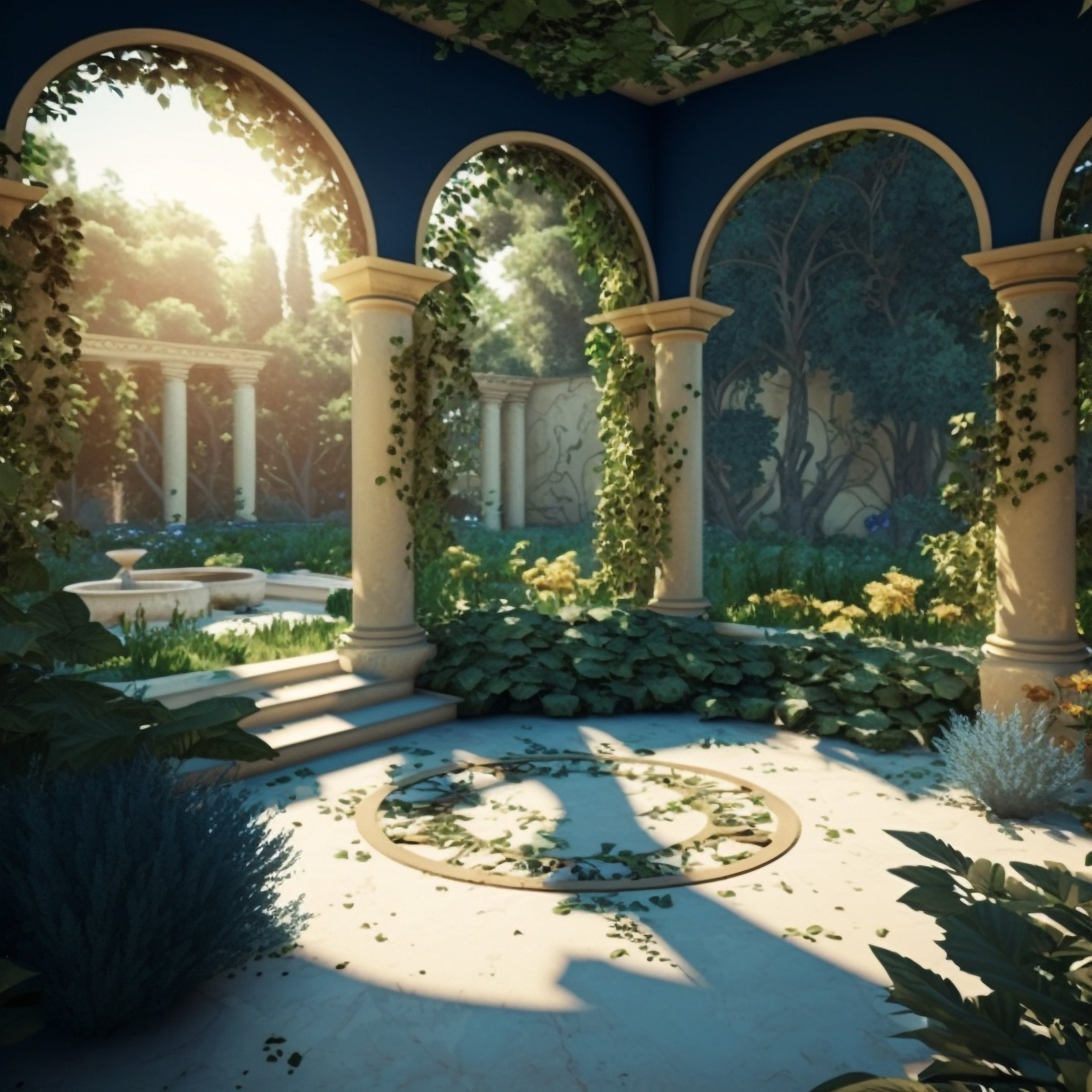 Lush Garden Digital Backdrop, Garden Digital Backdrop, Communion ...