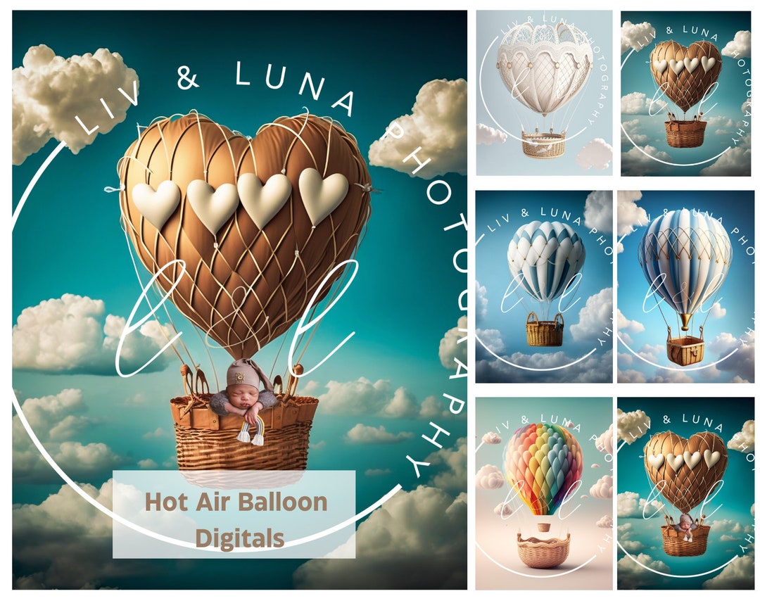 Hot Air Balloon Digital Backdrops (newborn) - Etsy