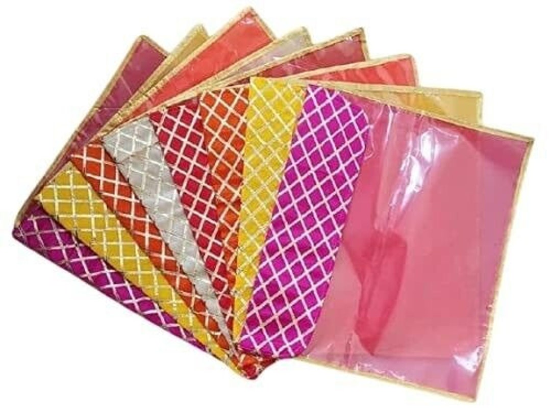Pack of 10 Pcs Saree Covers Gotta Check Saree Cover/saree Bag - Etsy