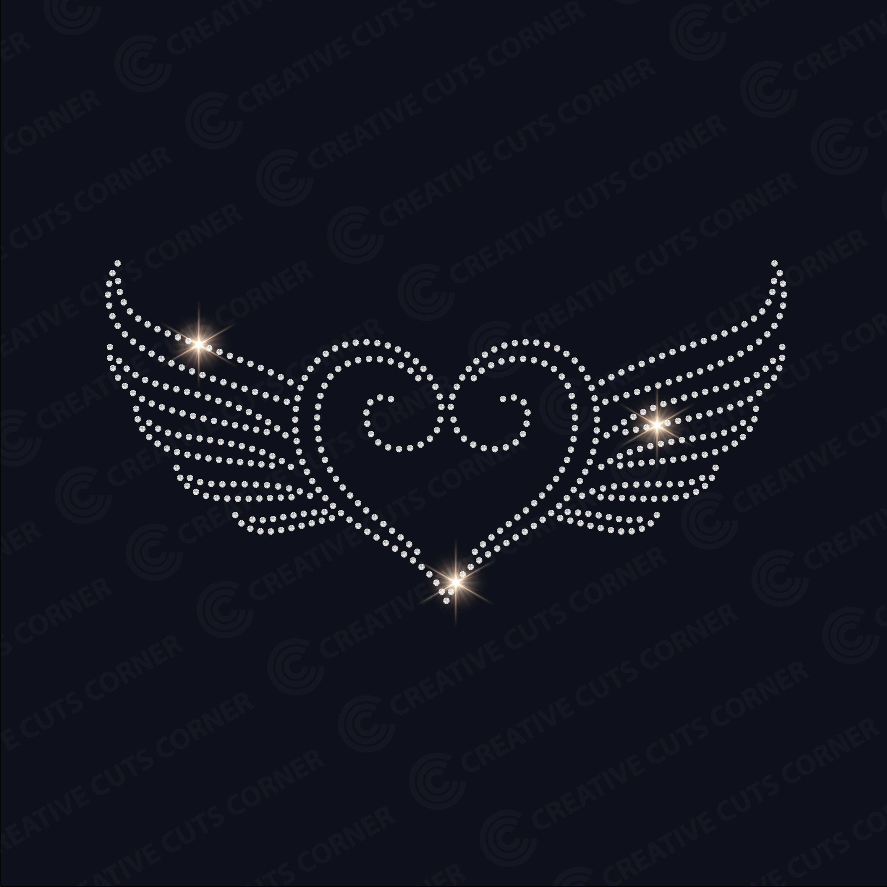 Rhinestone Heart Svg Rhinestone Template Svg File Hotfix Rhinestone ...