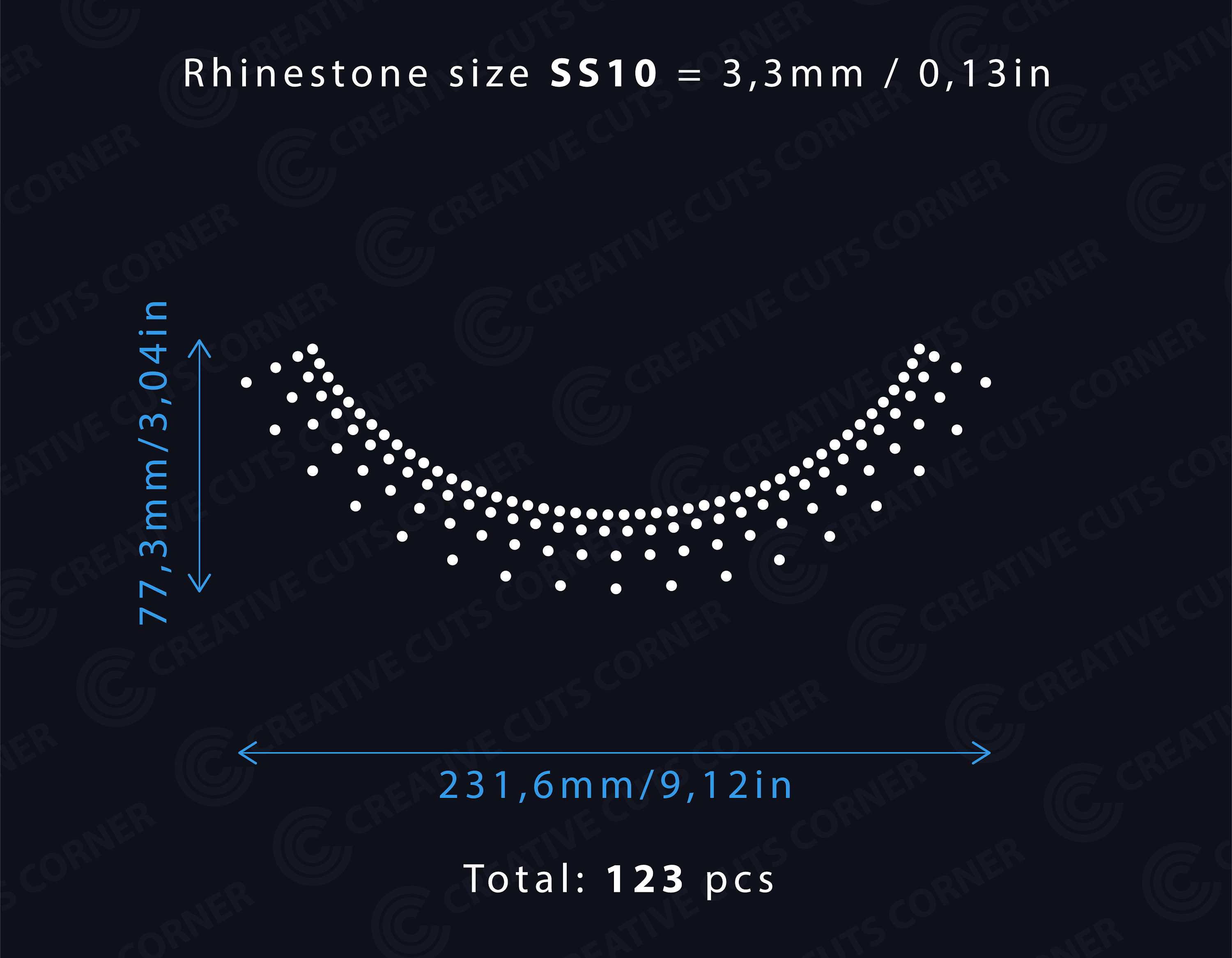 Rhinestone Template Necklace Svg File Rhinestone Template Ss10 Cricut ...