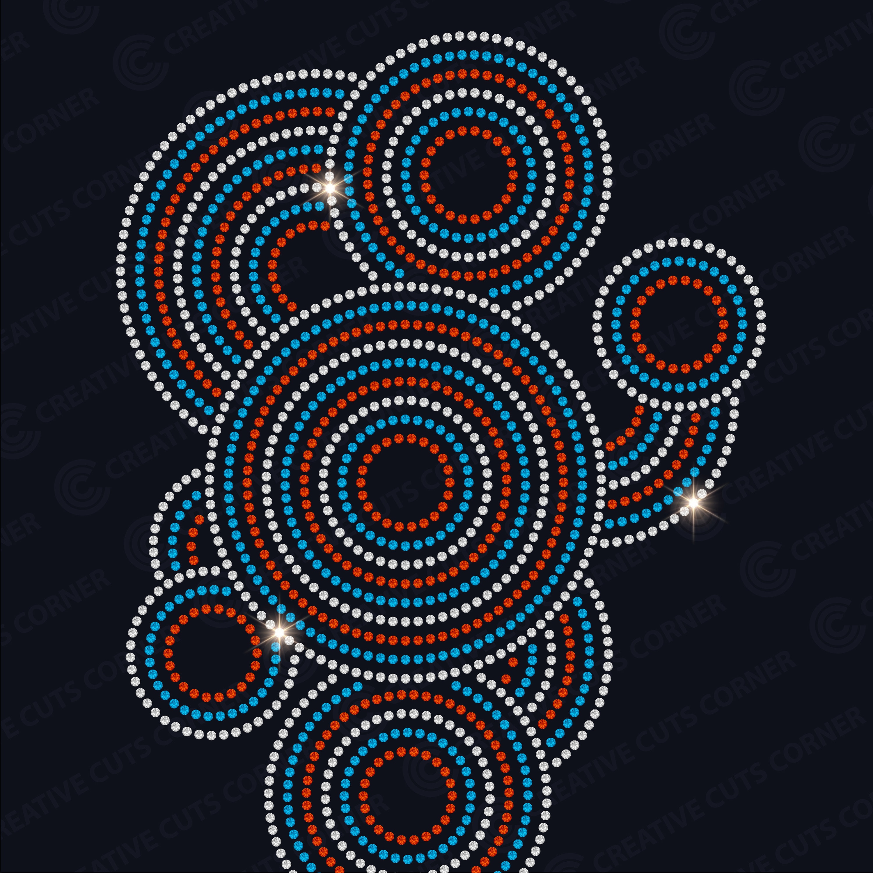 Ornament Rhinestone Template for Cricut Instant Download Svg Rhinestone ...