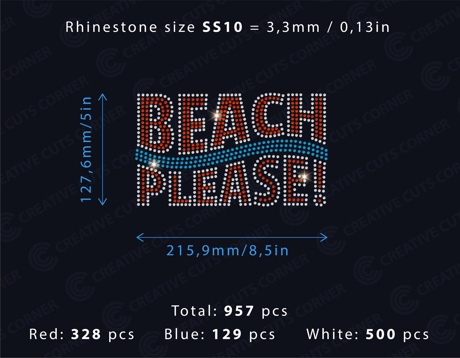 Rhinestone Template Svg File for Cricut Cut File Rhinestone Applique ...