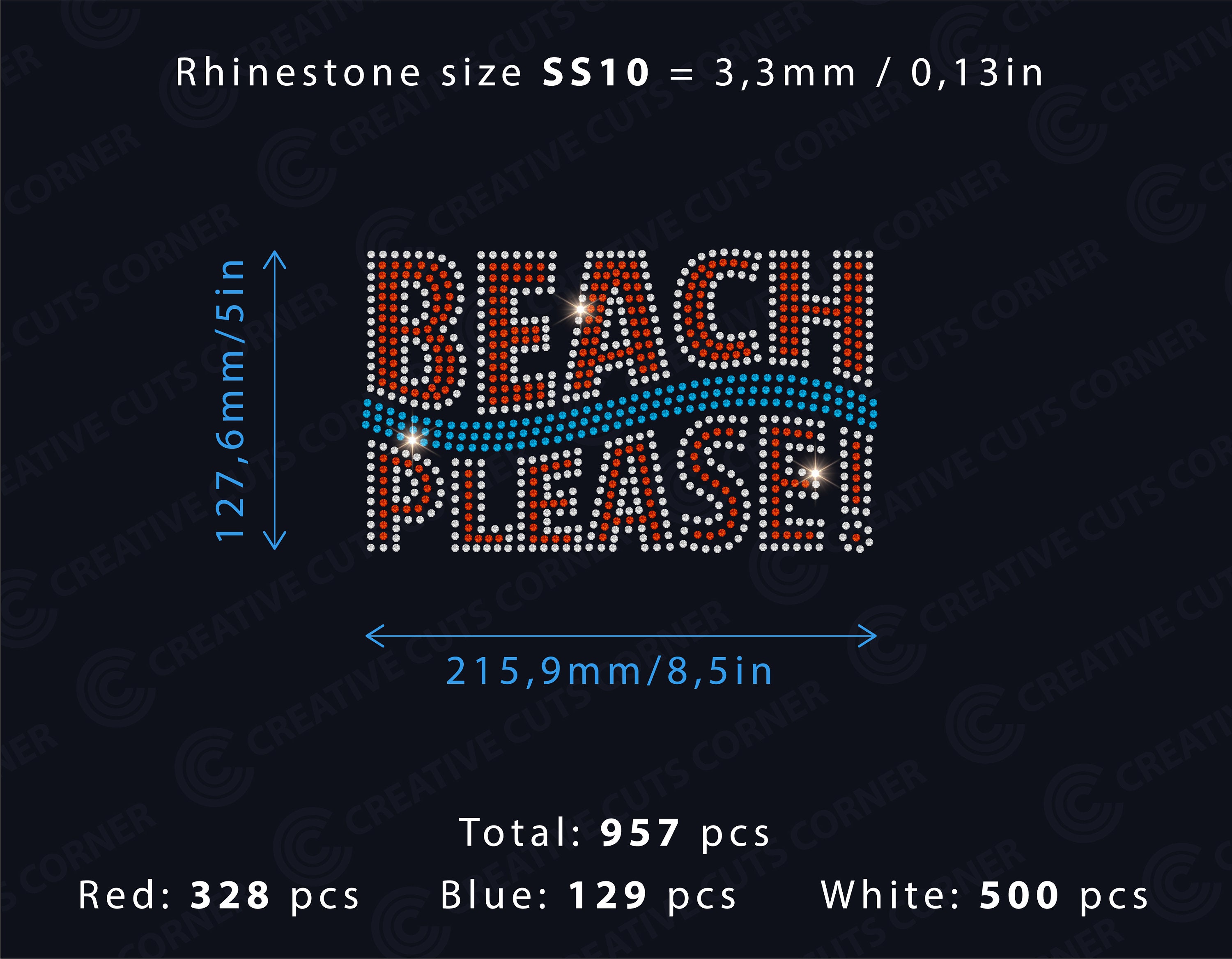 Rhinestone Template Svg File for Cricut Cut File Rhinestone Applique ...