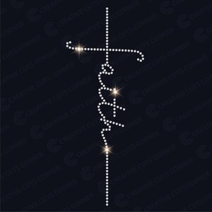 Faith Rhinestone Template Svg File for Cricut Design Rhinestone Template Ss10 Cricut Svg ...