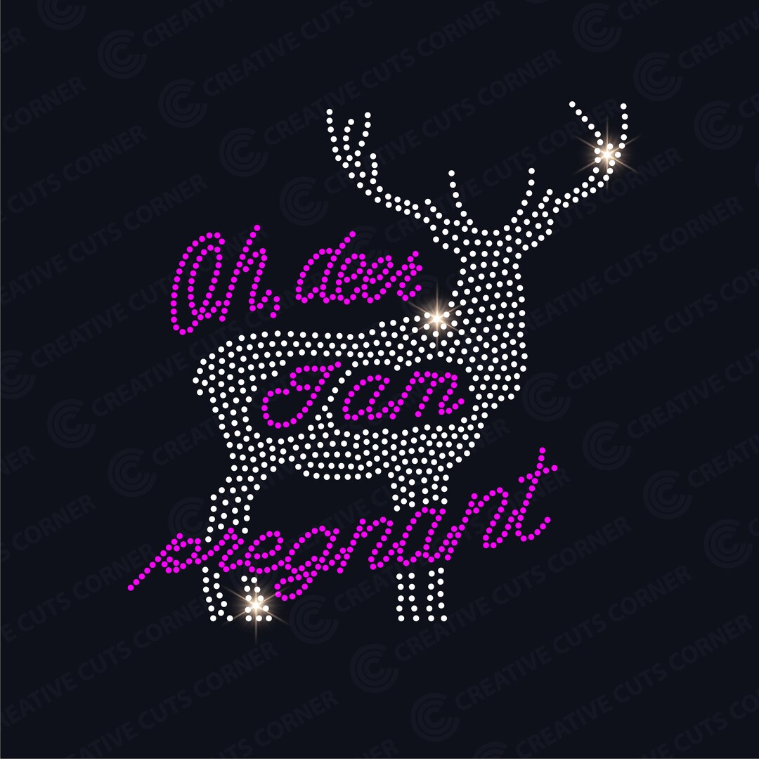 Pregnant Rhinestone Template Ss10 Oh Deer Design Rhinestone Svg File ...