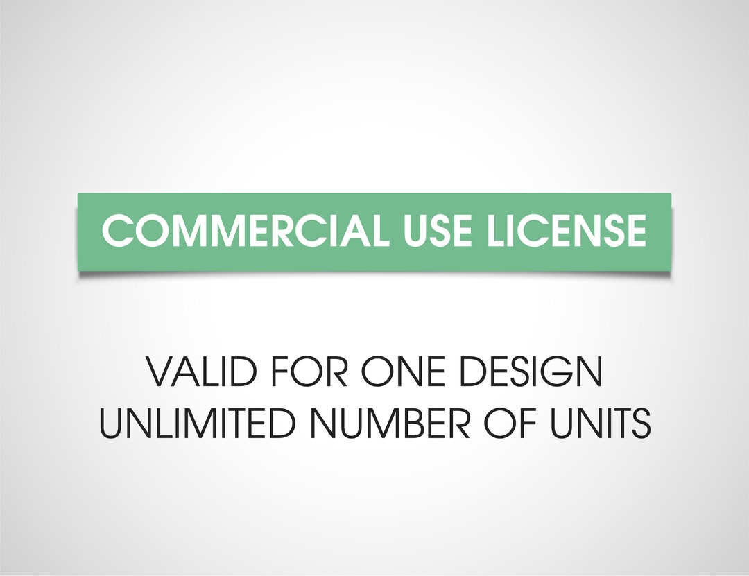 SVG Cut File Commercial License – for 1 Svg Design - Commercial License ...
