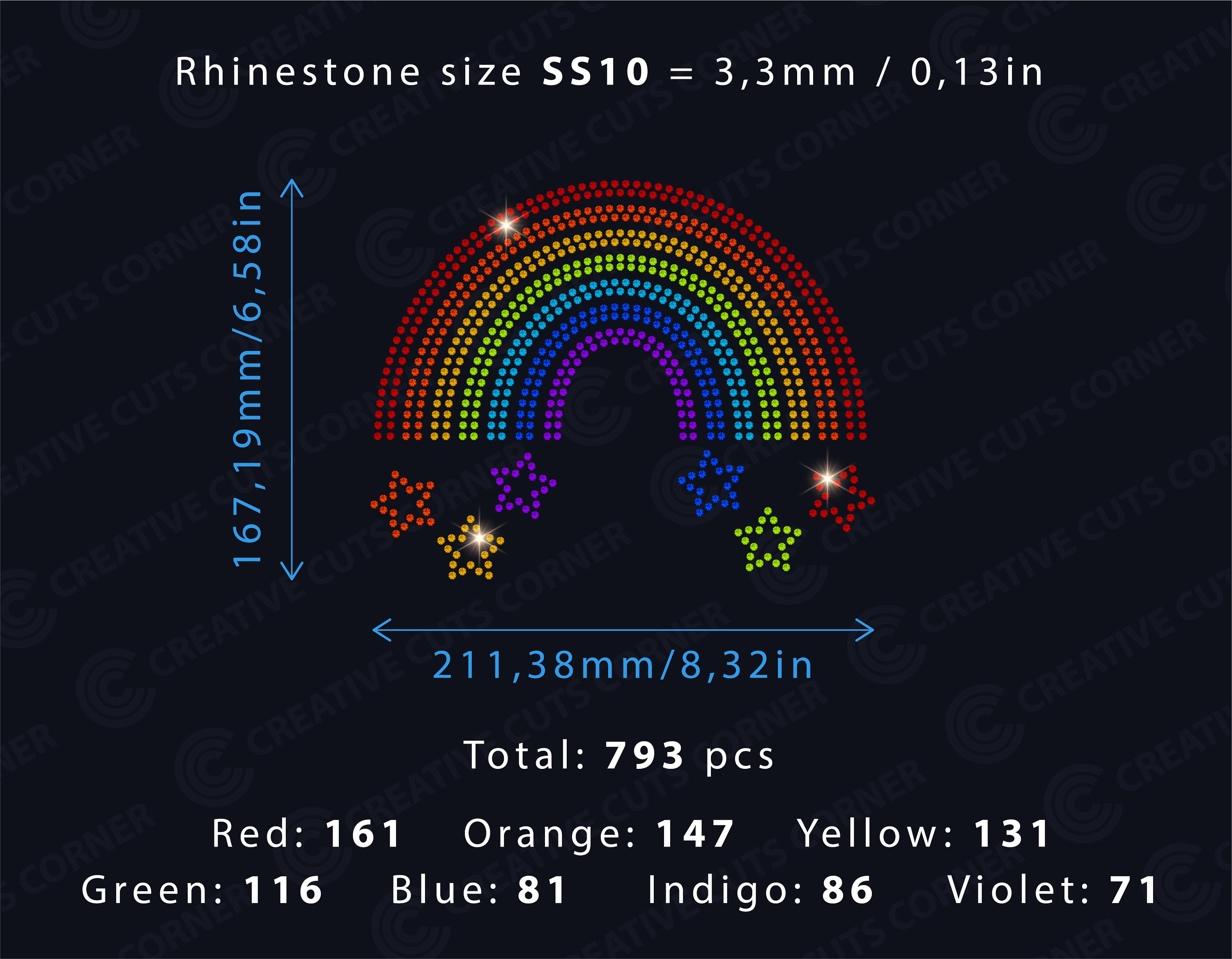 Rhinestone Template Svg File for Cricut Rhinestone Decal Svg File ...