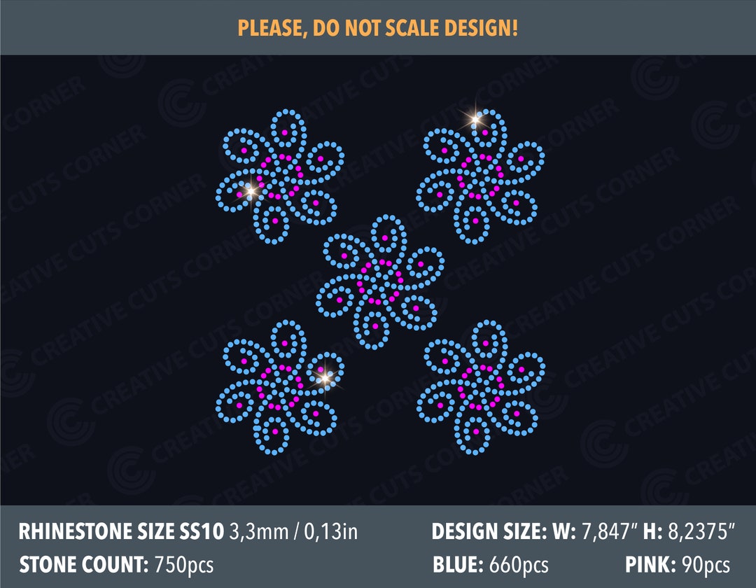 Pattern Rhinestone Template Svg File for Cricut Rhinestone Template ...