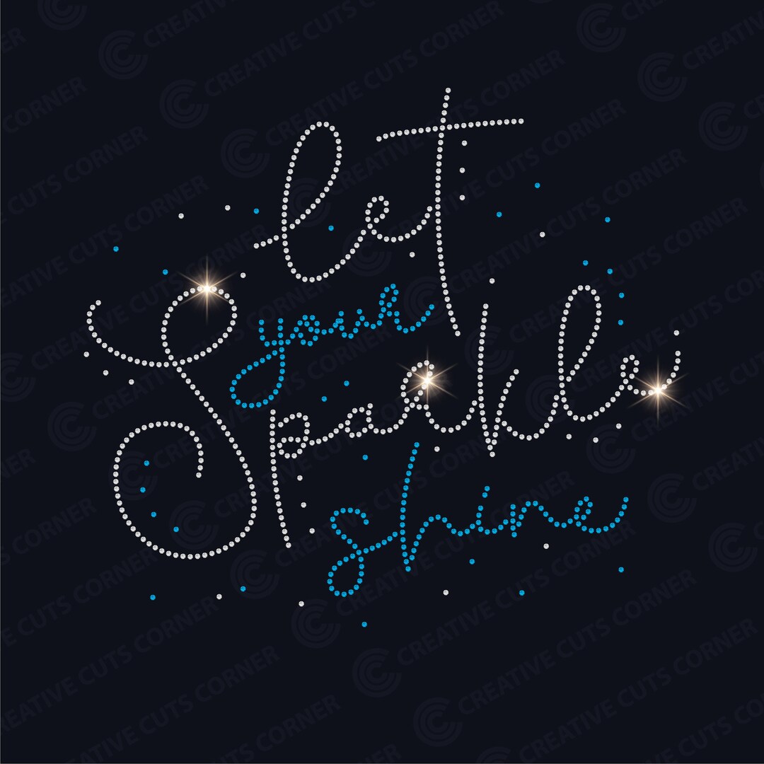 Sparkle Rhinestone Template Svg Files for Cricut Hotfix Rhinestone ...