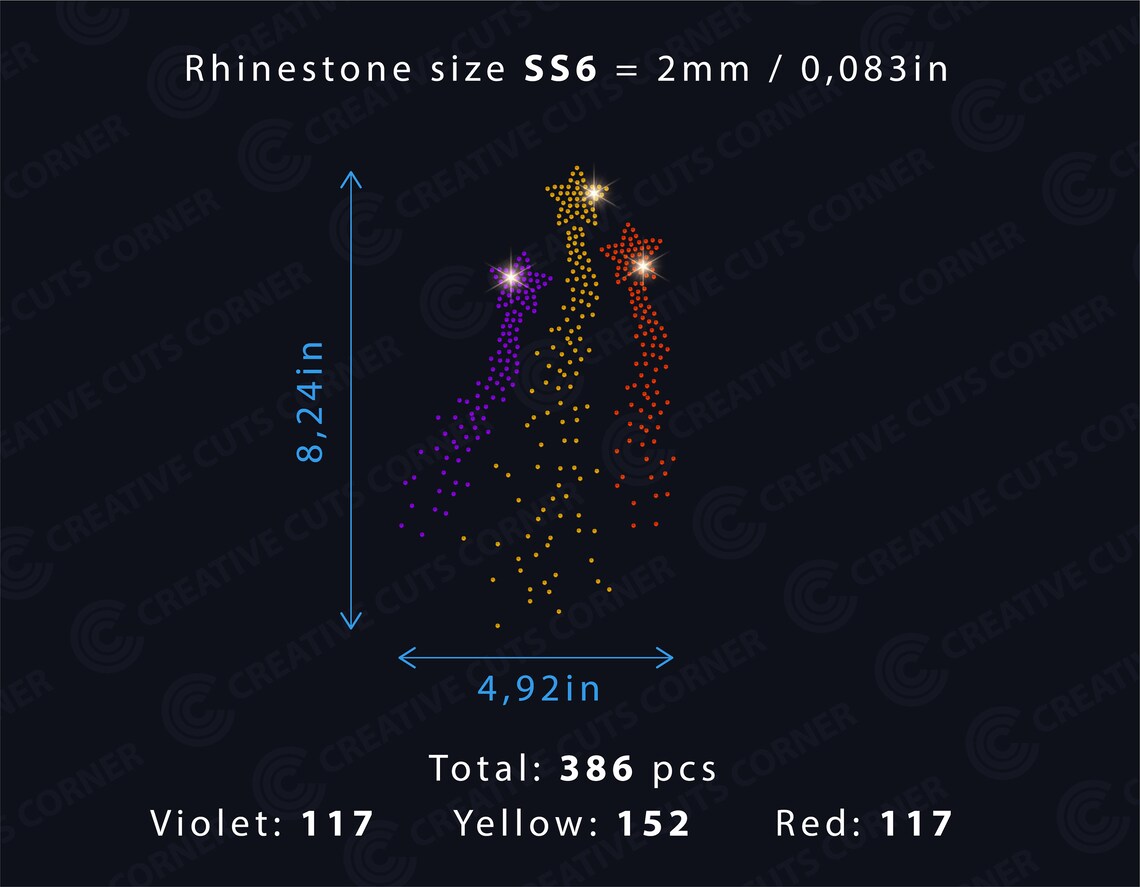 Rhinestone Template Svg File for Cricut Cut File Rhinestone - Etsy ...