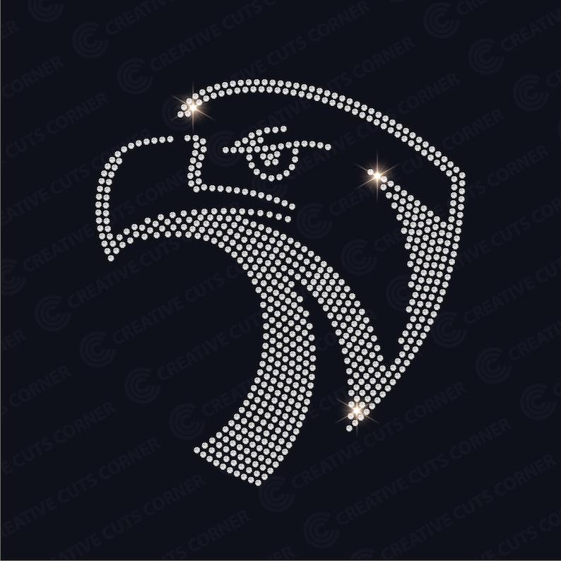 Rhinestone Eagle Svg Rhinestone Template Svg File Hotfix Rhinestone Template Svg Design for T ...