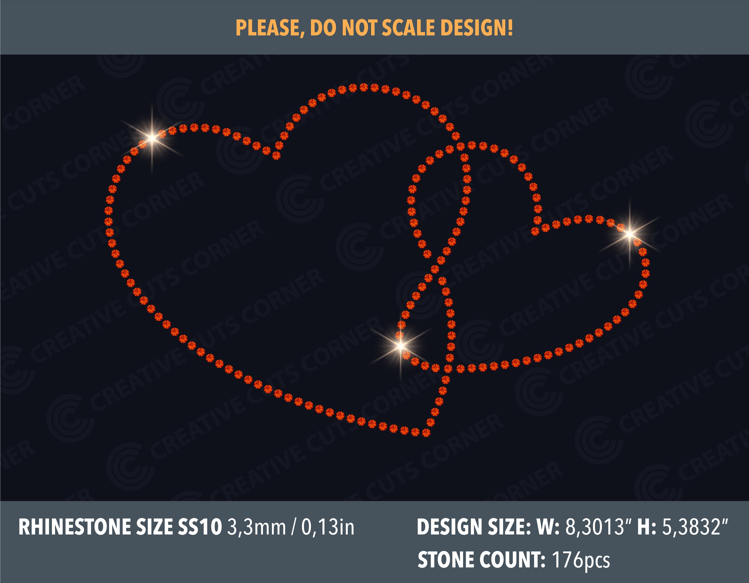 Hearts Rhinestone Template Svg Files for Cricut Hotfix - Etsy