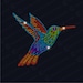 Rhinestone Design Colibri Bird Digital File Rhinestone Template Ss6 Svg ...
