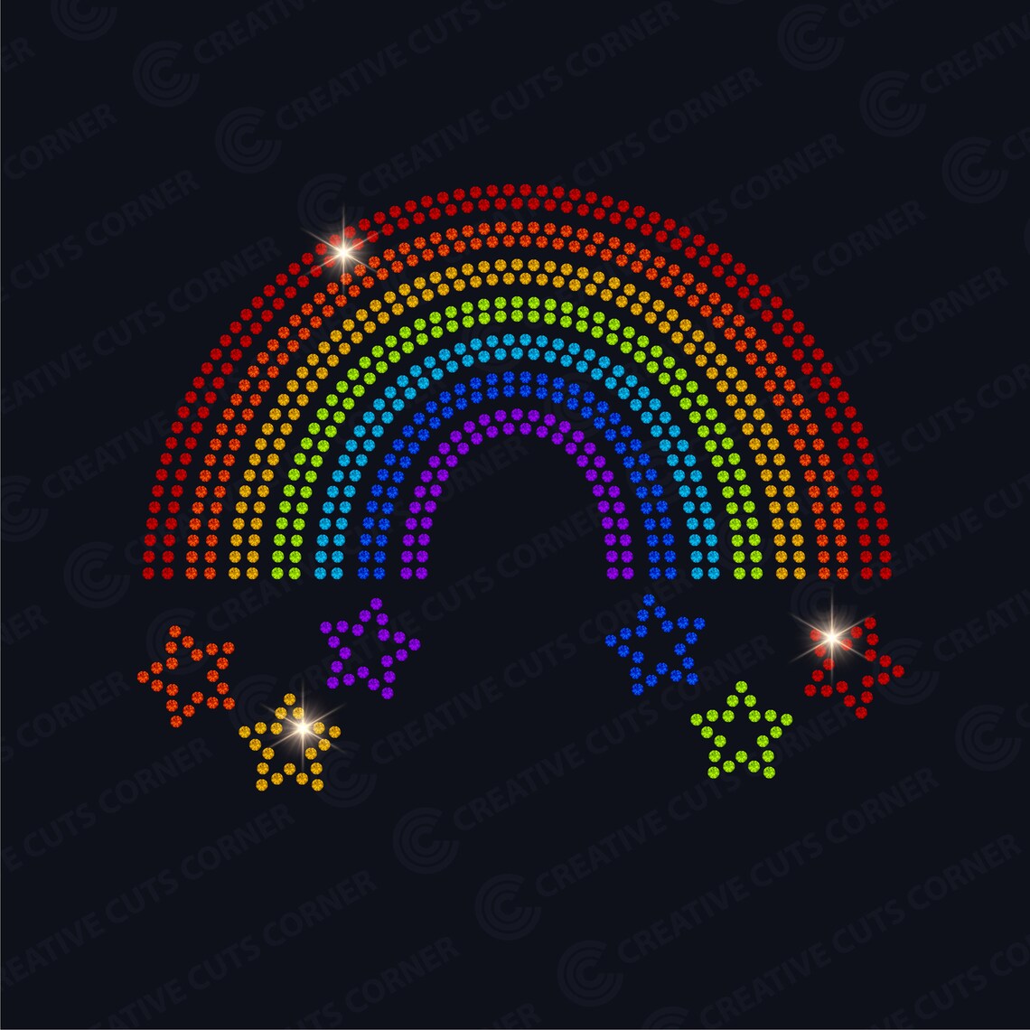 Rhinestone Template Svg File for Cricut Rhinestone Decal Svg File ...