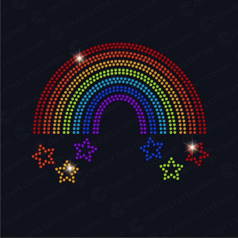 Rhinestone Template Svg File for Cricut Rhinestone Decal Svg File ...