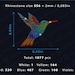 Rhinestone Design Colibri Bird Digital File Rhinestone Template Ss6 Svg ...