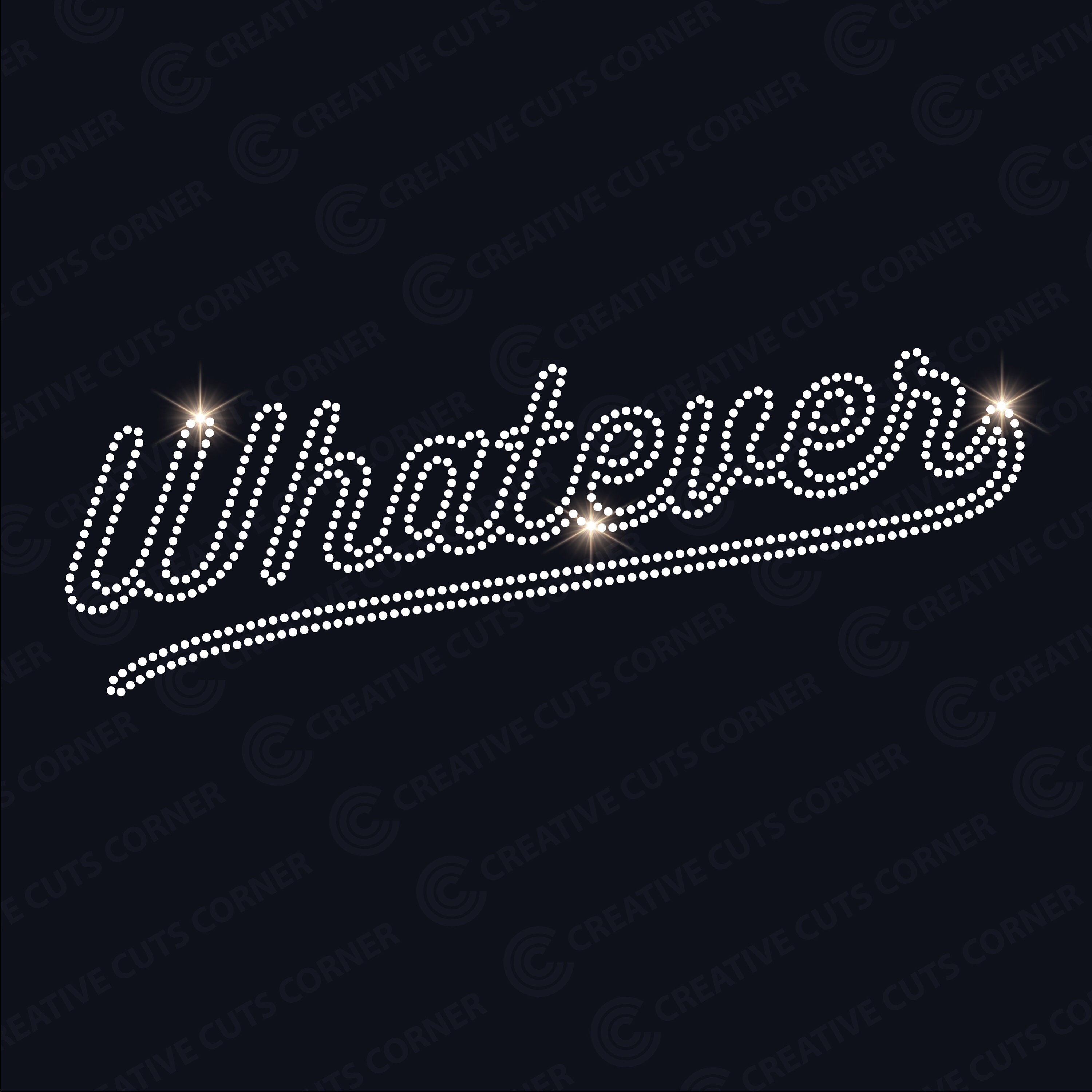 Whatever Rhinestone Template Ss6 Svg Digital File Rhinestone Sign ...
