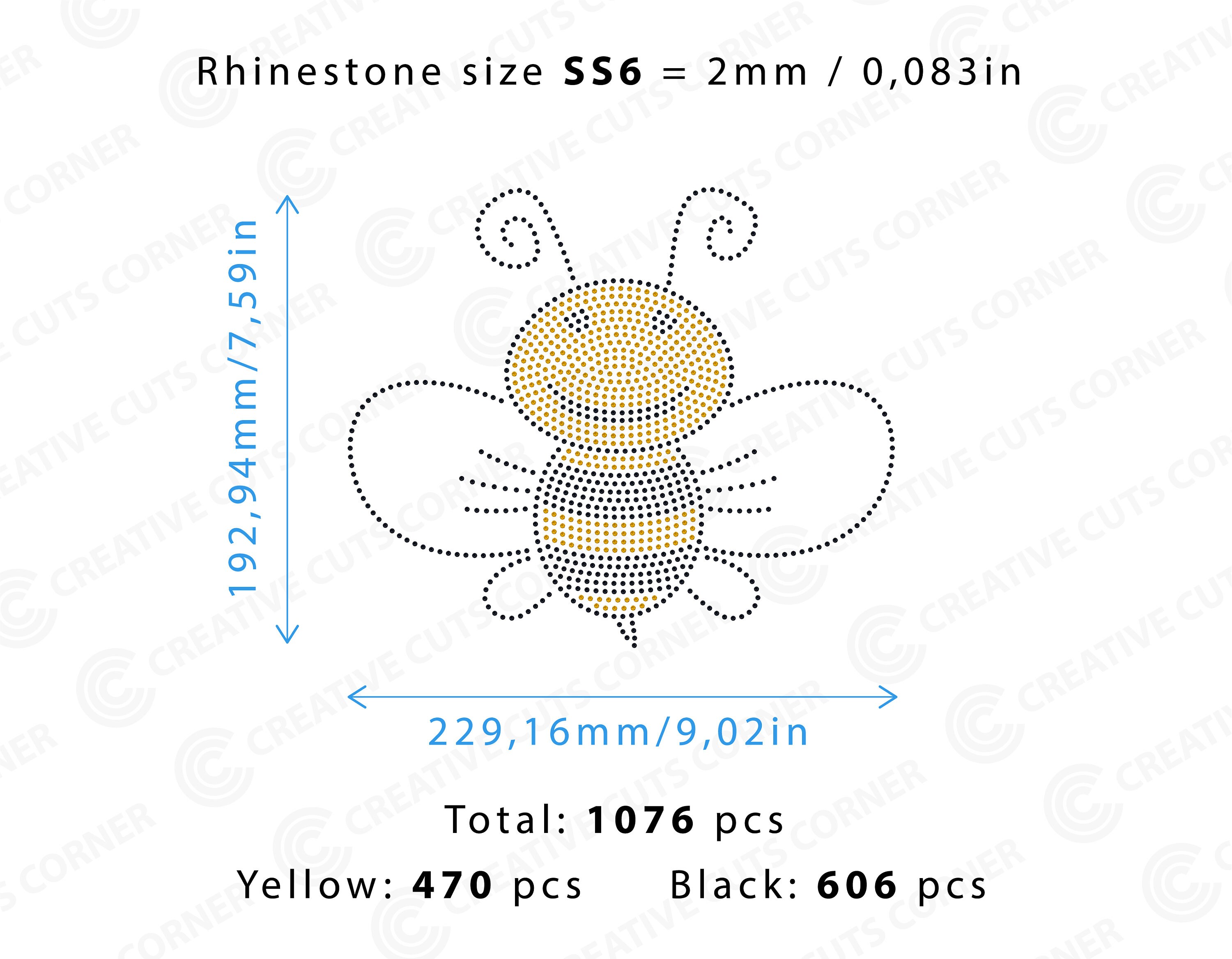 Rhinestone Applique Svg Design Rhinestone Template Ss6 Rhinestone ...