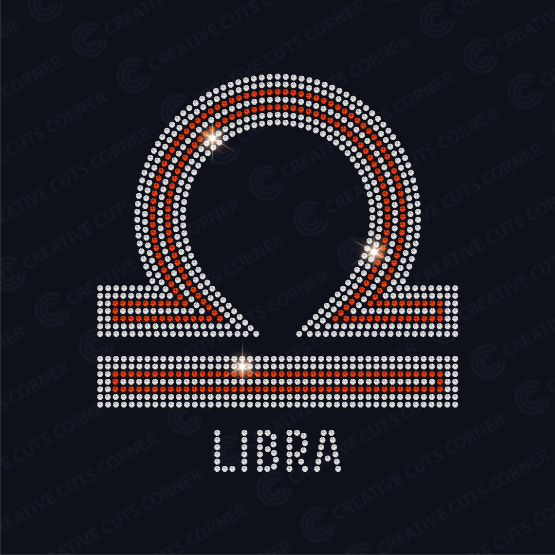 Rhinestone Template Libra Zodiac Svg File Rhinestone Template Ss10 ...