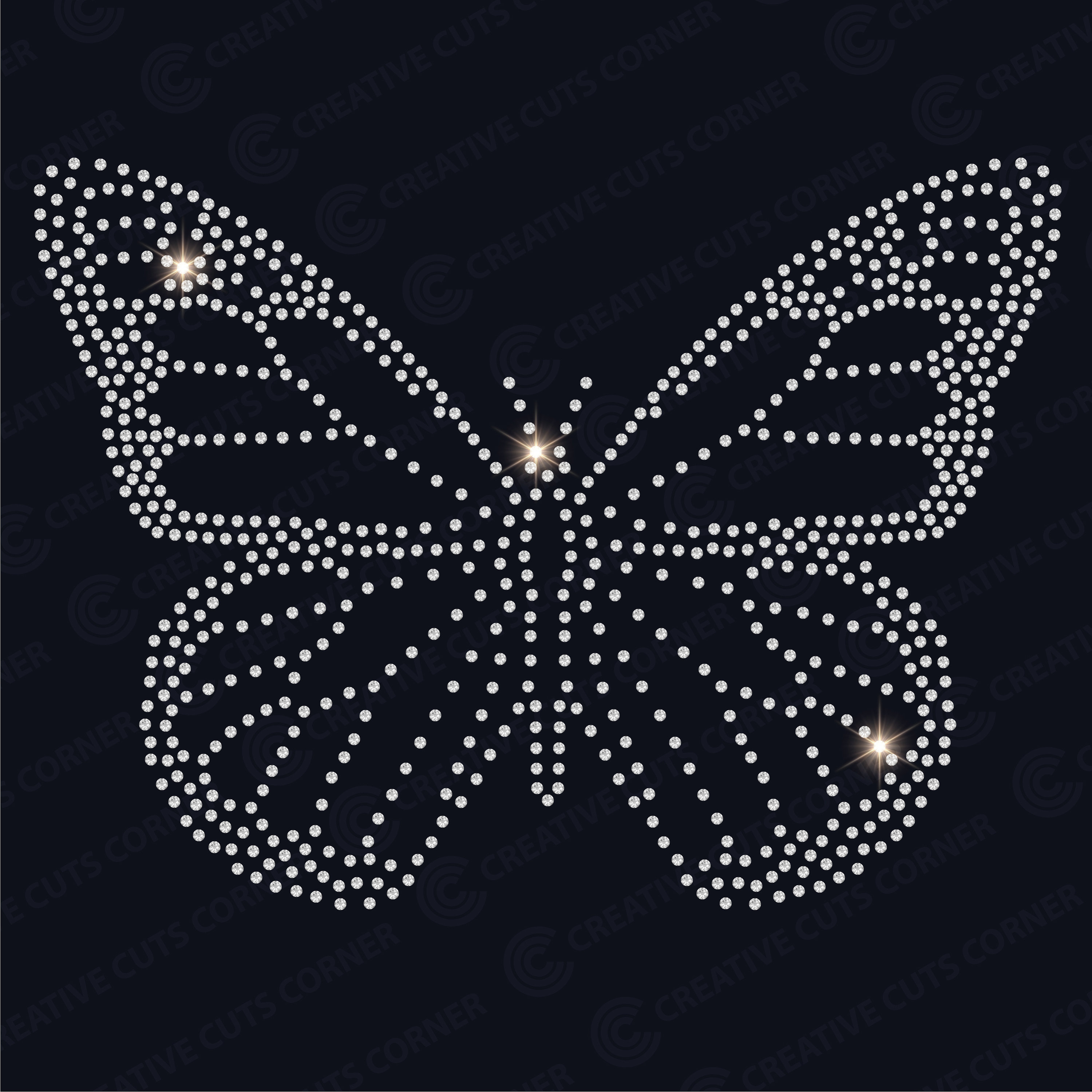 Butterfly Rhinestone Template for Cricut Instant Download Svg ...