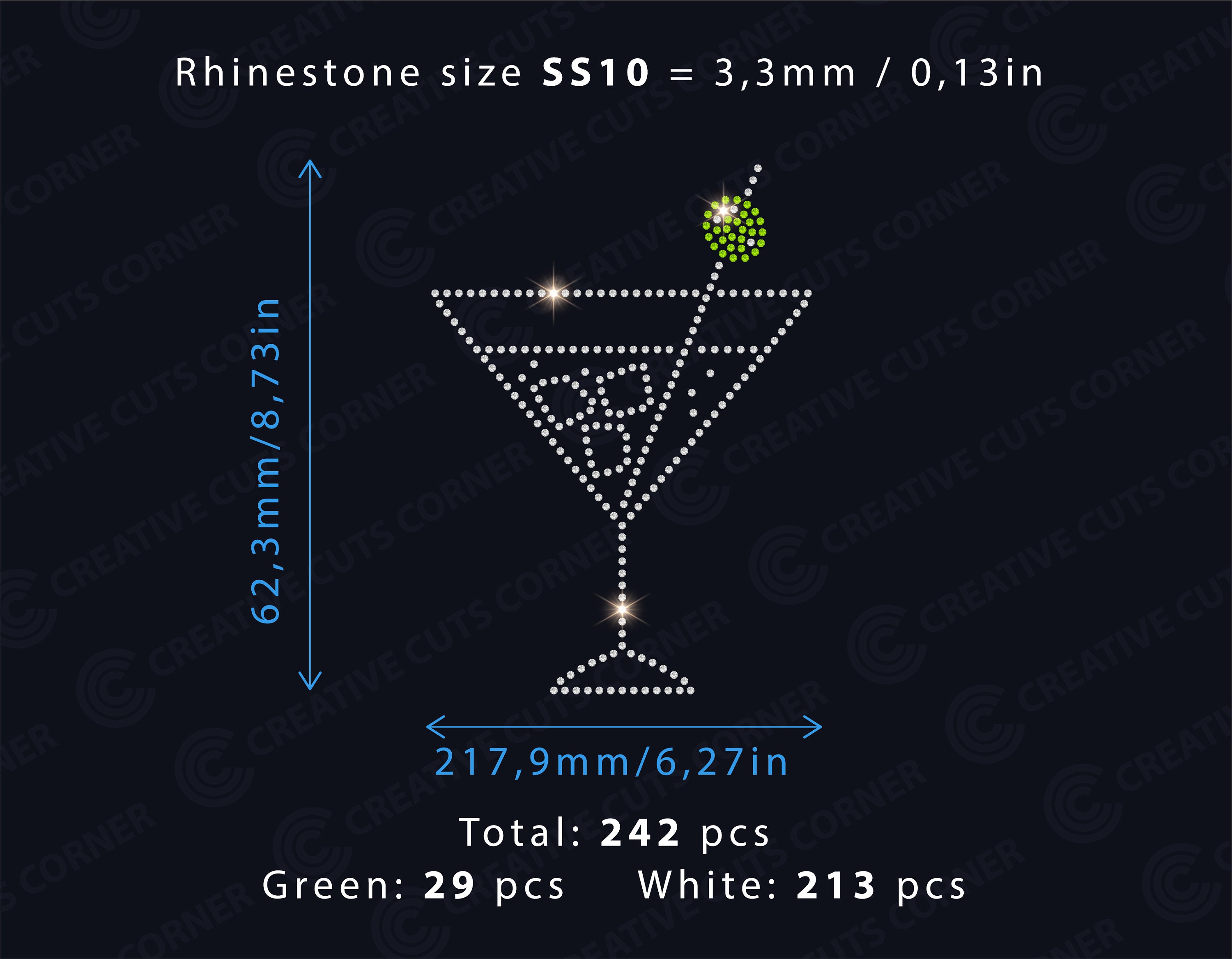 Rhinestone Template for Cricut Rhinestone Design Svg Cut File ...