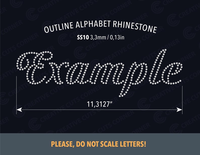 Font Rhinestone Letters Svg for Cricut Instant Download Svg Rhinestone ...