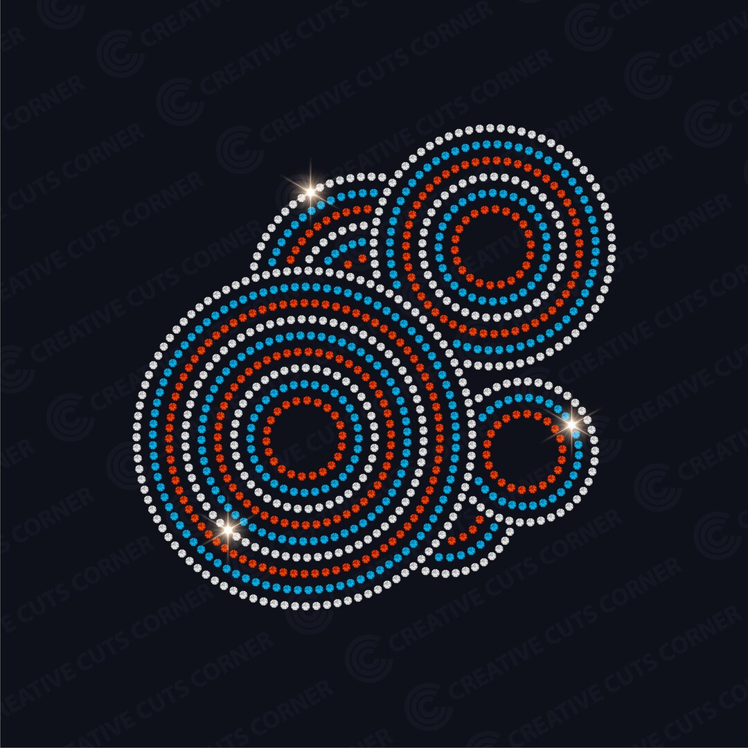 Rhinestone Template Abstract Svg File for Cricut Rhinestone Template ...