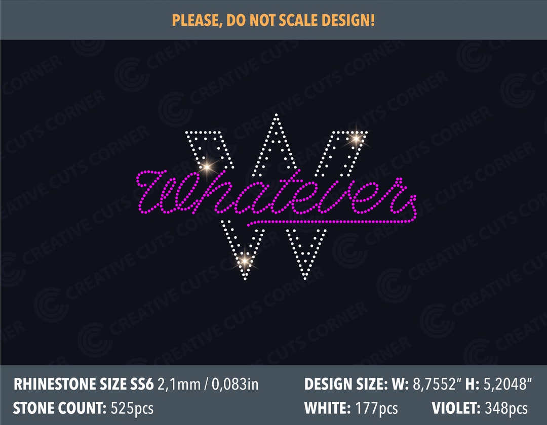 Rhinestone Template Ss6 Funny Sign Design Rhinestone Svg File for ...