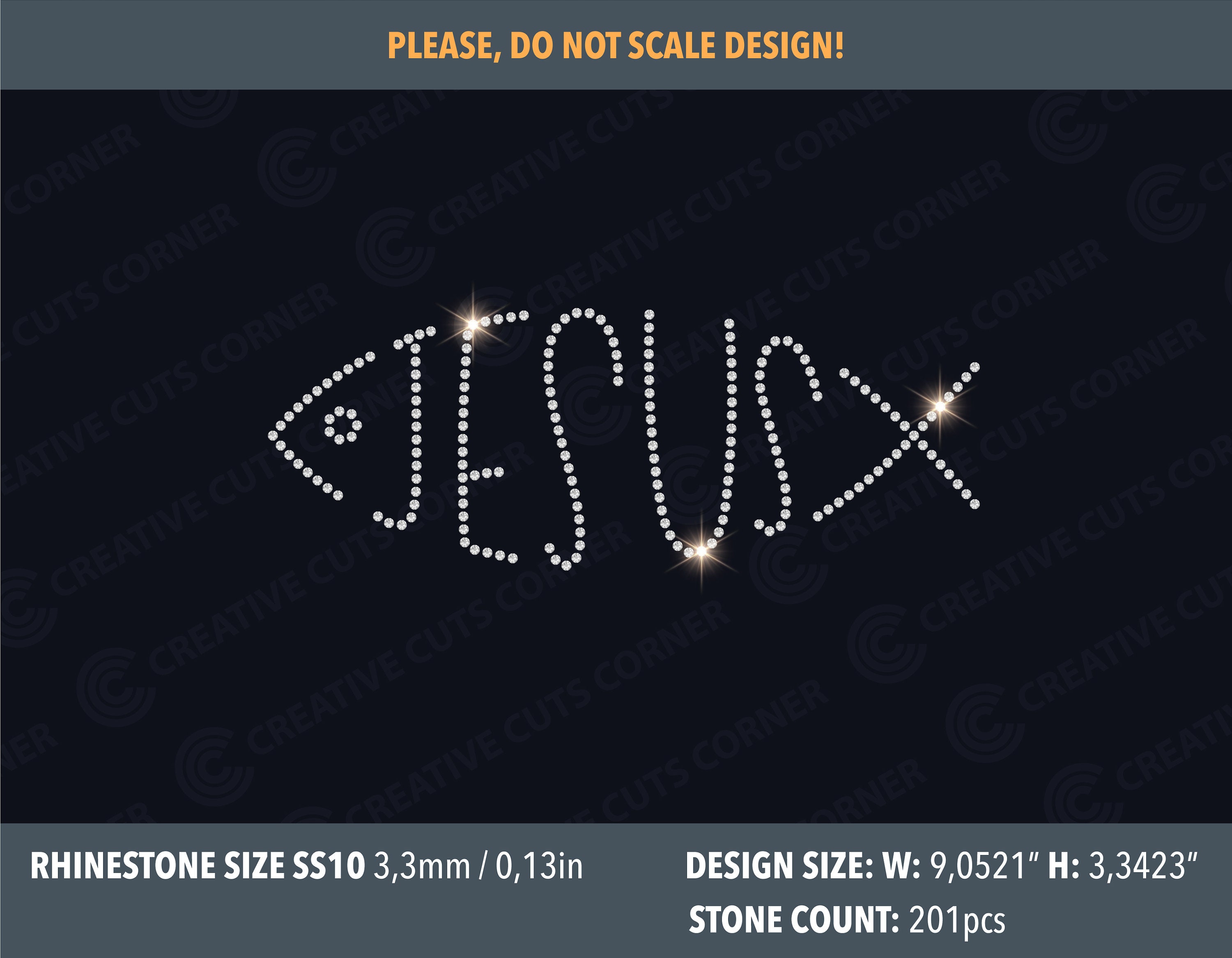 Jesus Rhinestone Template Ss10 Svg Digital File Rhinestone Sign ...