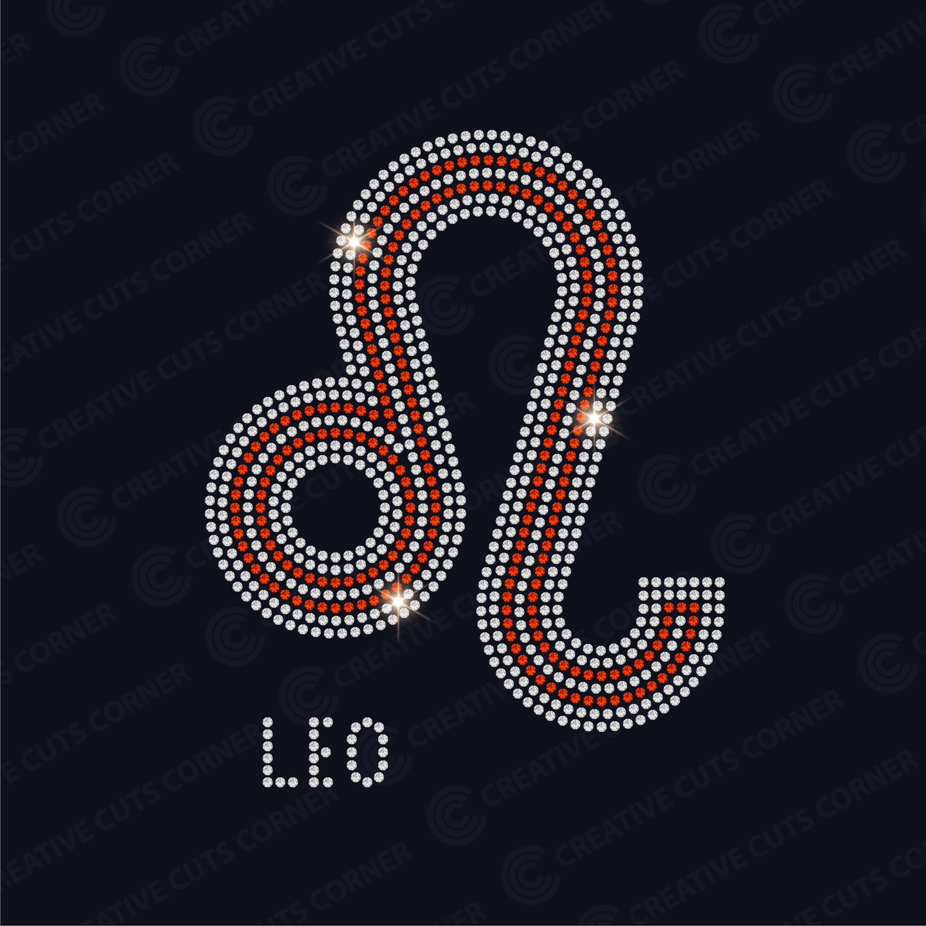 Leo Zodiac Rhinestone Template Svg Rhinestone Shirt Cut File for Cricut ...