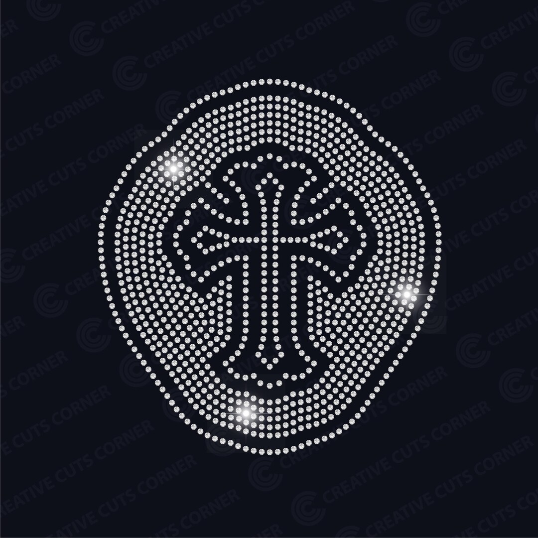 Cross Rhinestone Design Svg File Rhinestone Ss10 File for Cricut ...