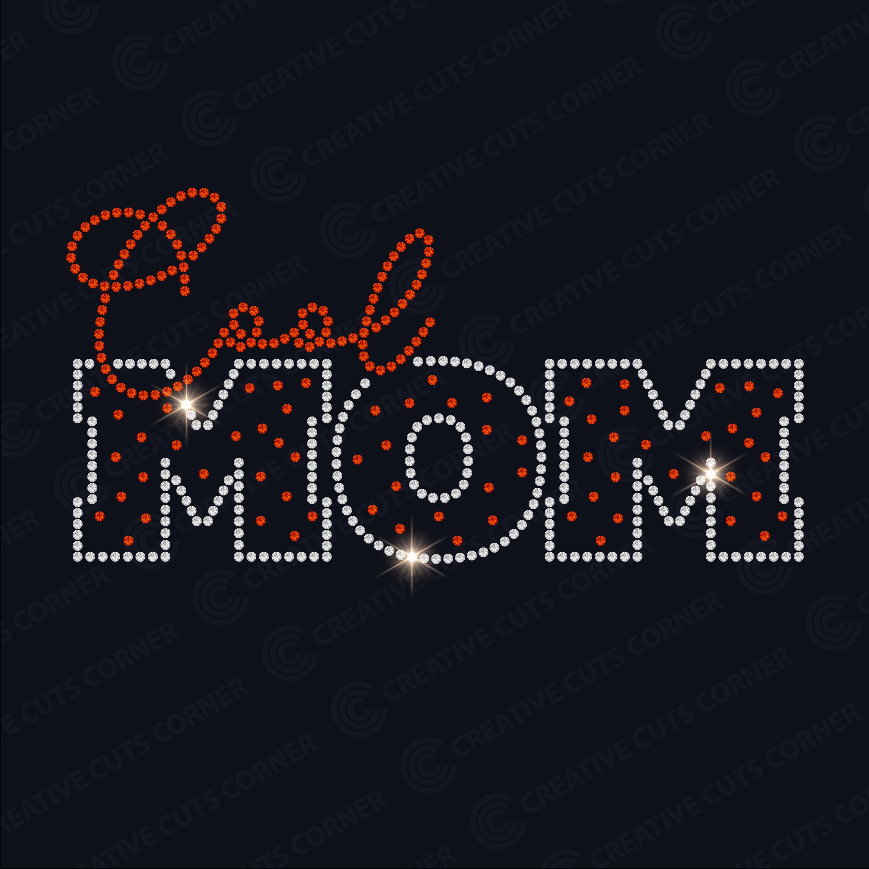 Rhinestone Template Svg File for Cricut Cut File Rhinestone Applique ...