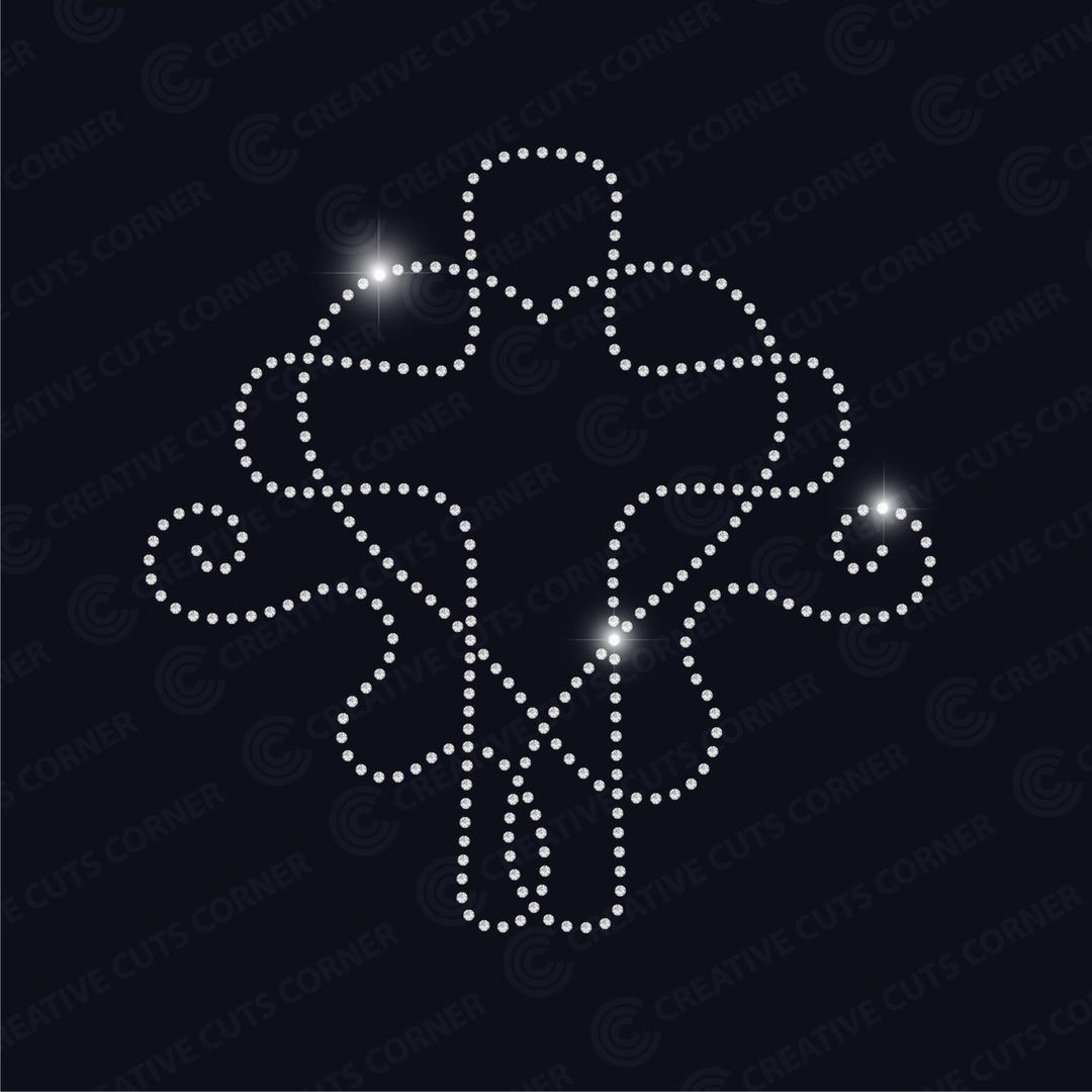 Cross Rhinestone Template Svg File for Cricut Design Rhinestone ...