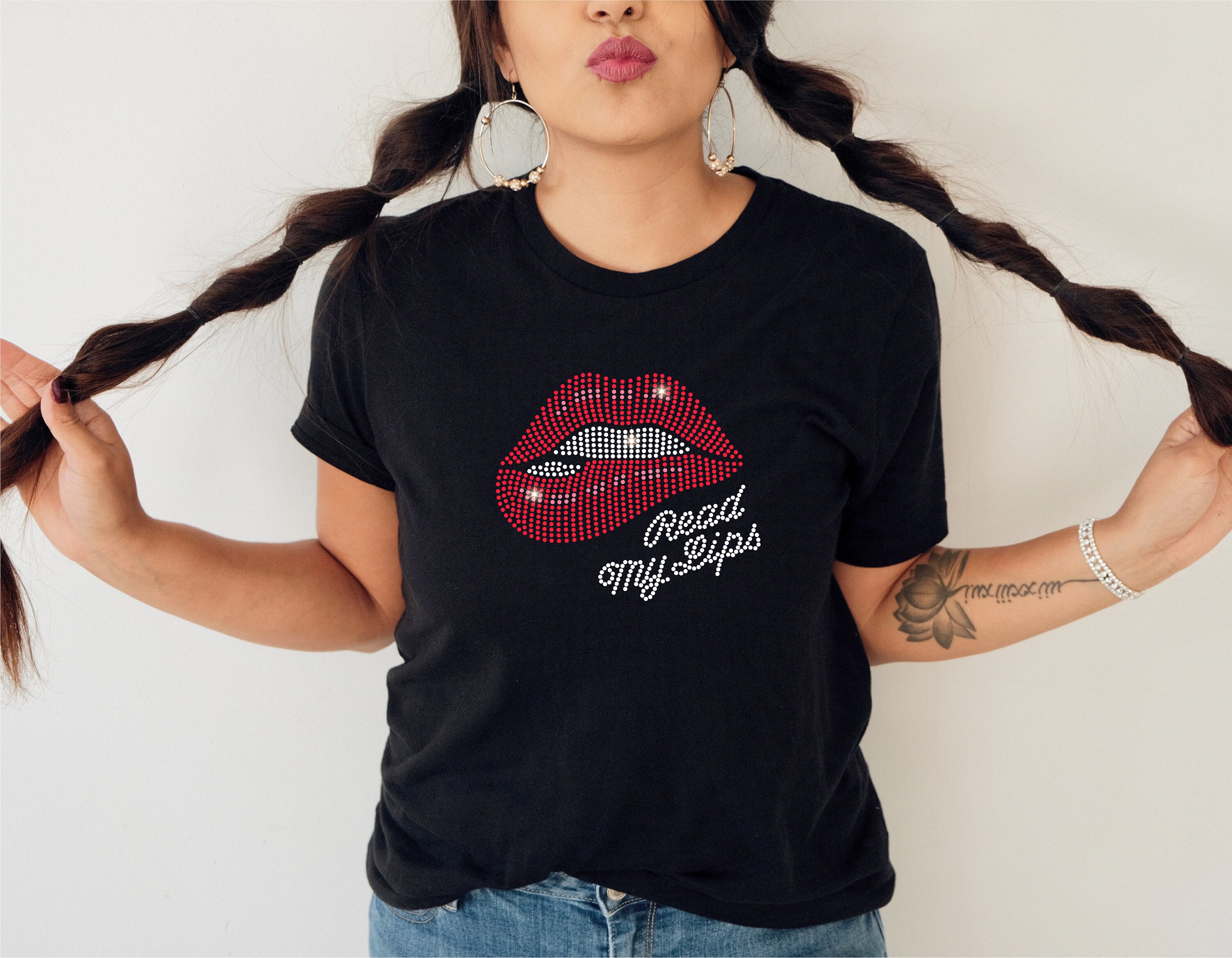 Lips Rhinestone Template Svg File for Cricut Cut File Rhinestone Ss10 ...