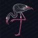 Flamingo Rhinestone Template Svg File for Cricut Design Rhinestone ...
