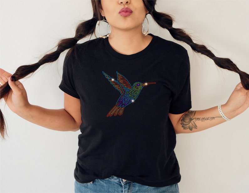 Rhinestone Design Colibri Bird Digital File Rhinestone Template Ss6 Svg ...