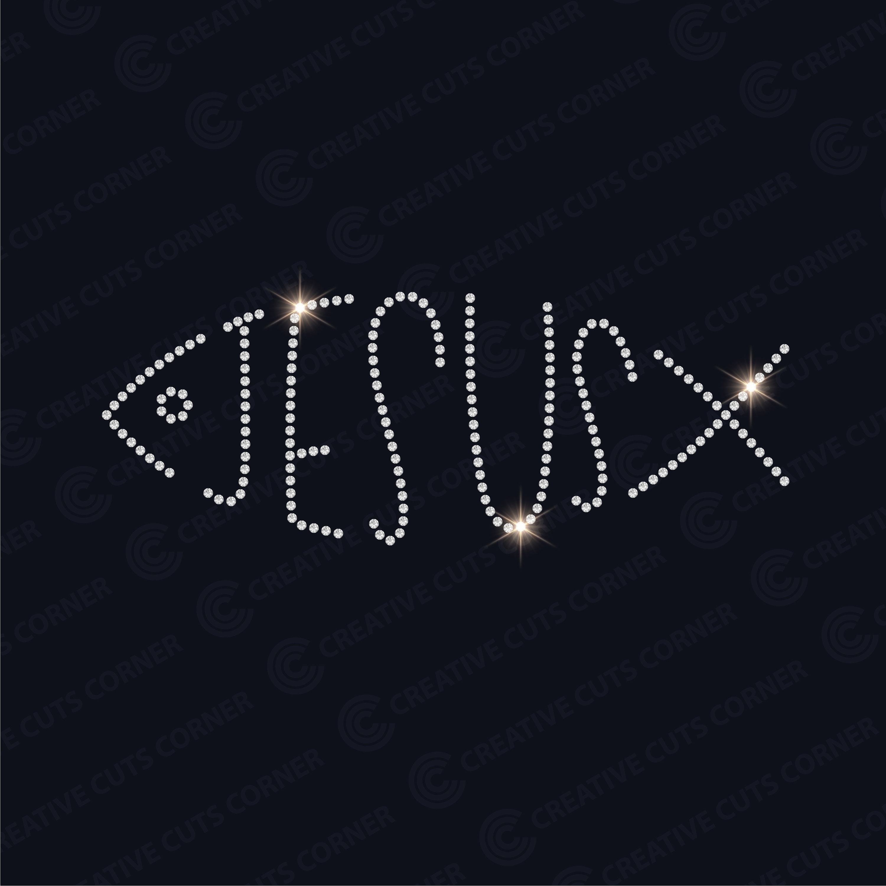 Jesus Rhinestone Template Ss10 Svg Digital File Rhinestone - Etsy