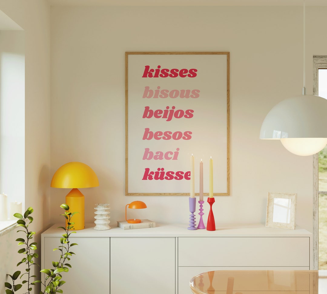 Infinite Kisses, Bisous, Beijos, Besos, Baci, Küsse Digital Art Print ...